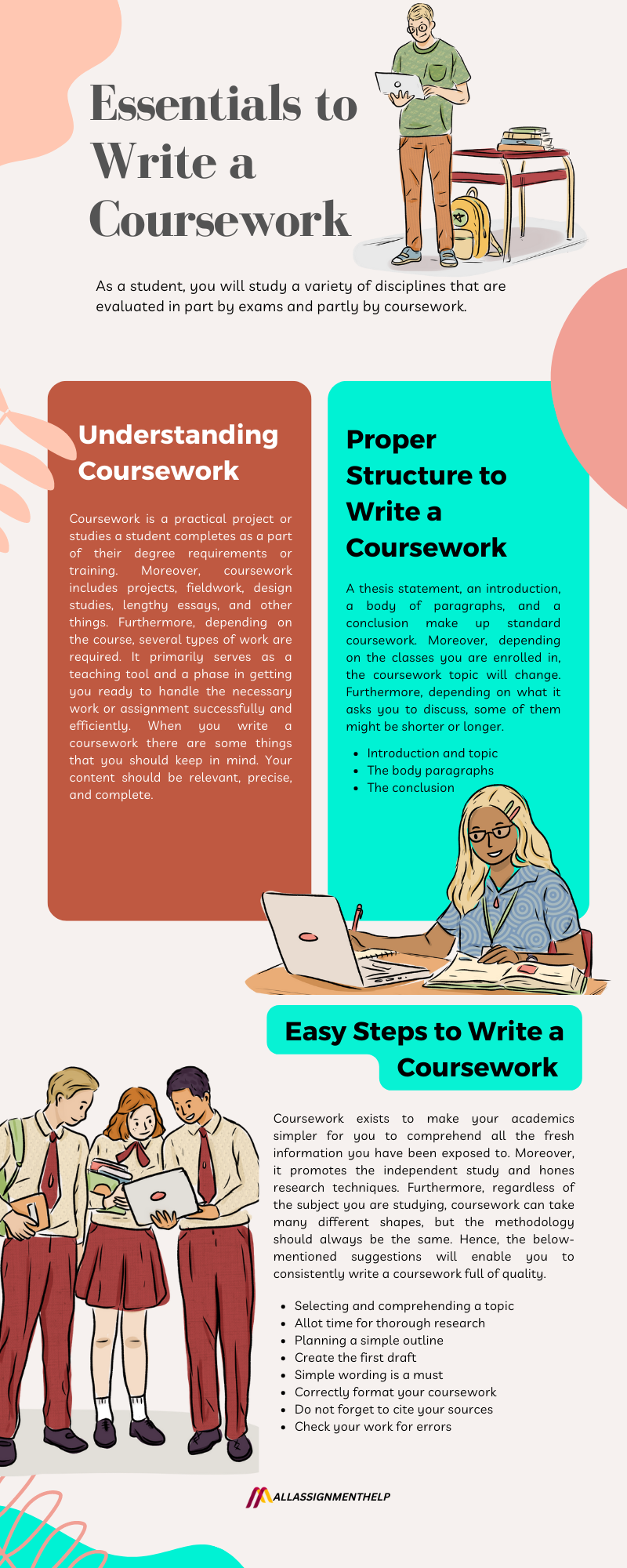 Essentials to Write a Coursework | AllAssignmentHelp
