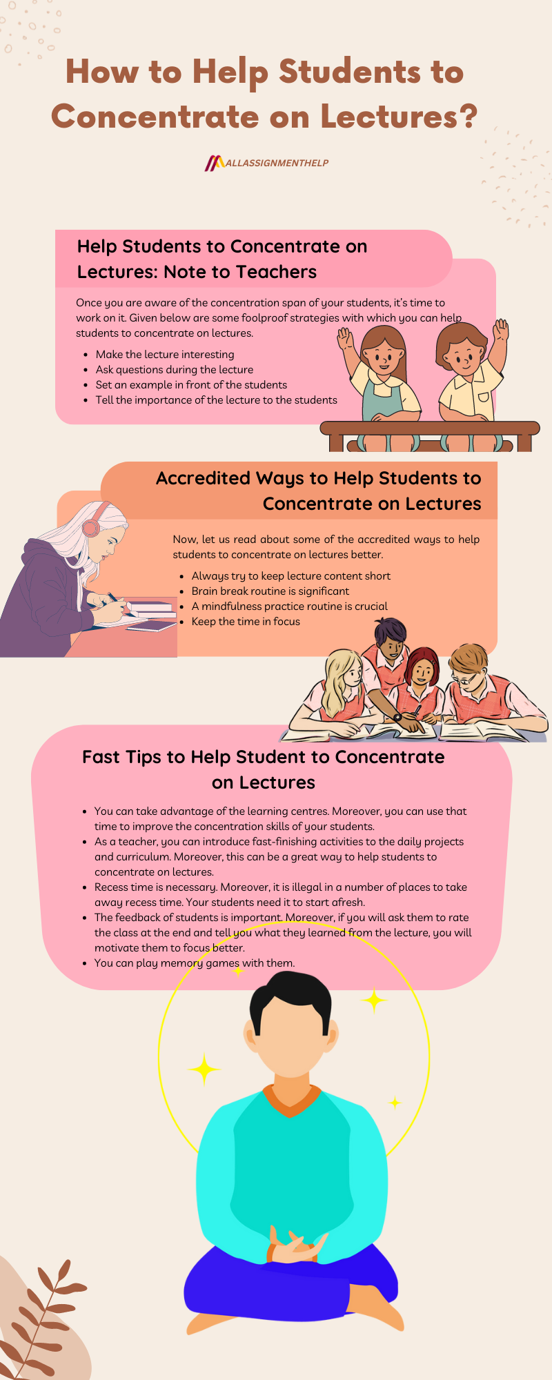 How to Help Students to Concentrate on Lectures?