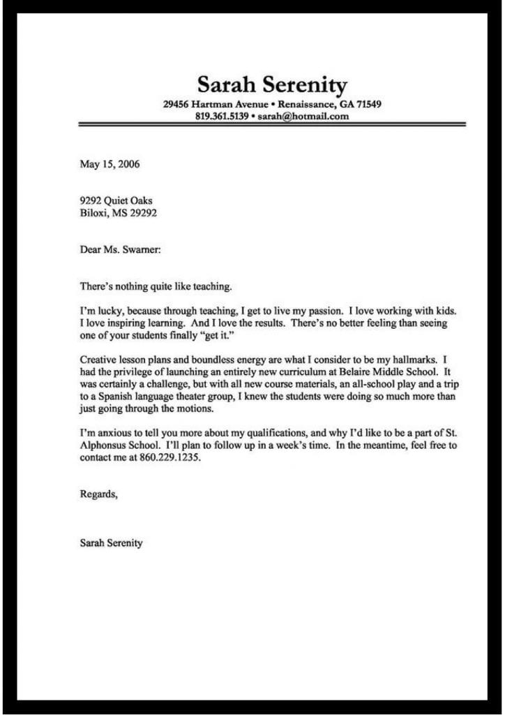 Cover Letter Templates For Teenagers How To Write A Cover Letter In