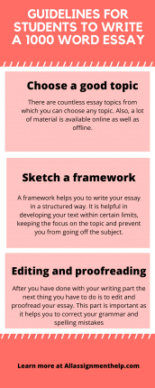 How to write the best 1000 word essay to get the good marks