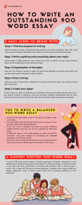 How to Write an Outstanding 900 Word Essay | 5 Easy Steps