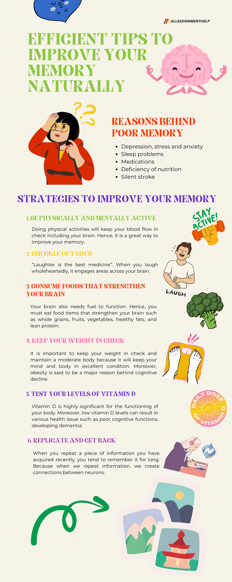 Efficient Tips to Improve Your Memory | All Assignment Help