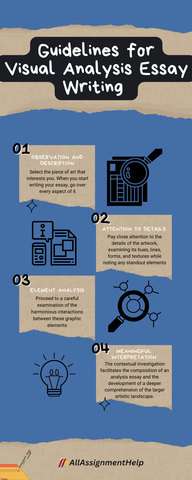 Know the tips and tricks of writing the visual analysis essay